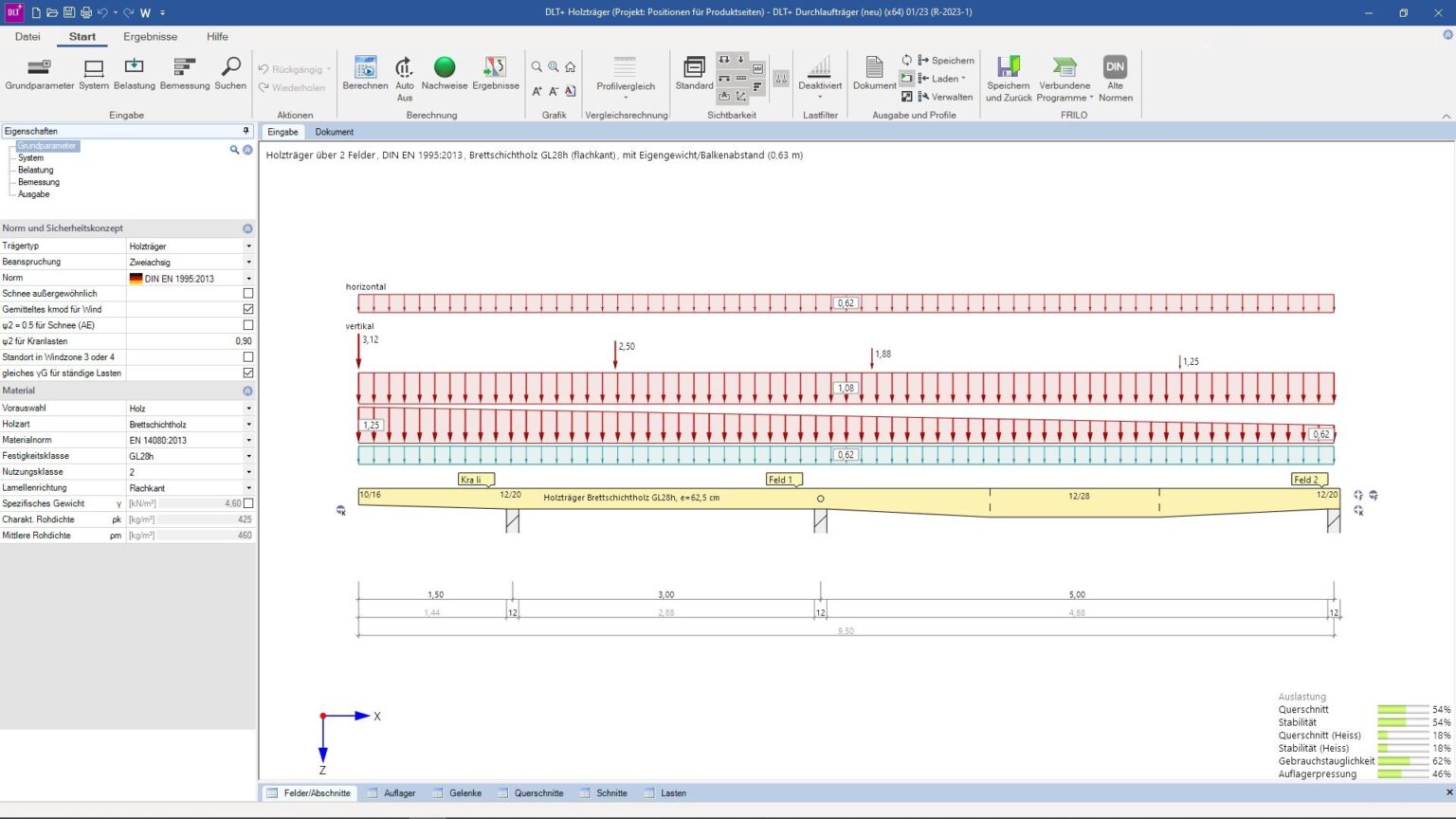 Durchlaufträger I FRILO