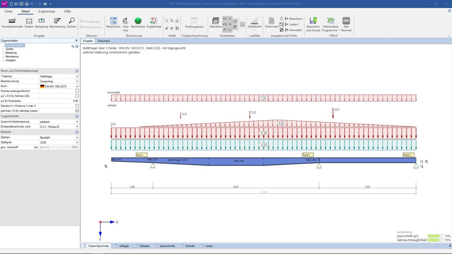 Durchlaufträger I FRILO