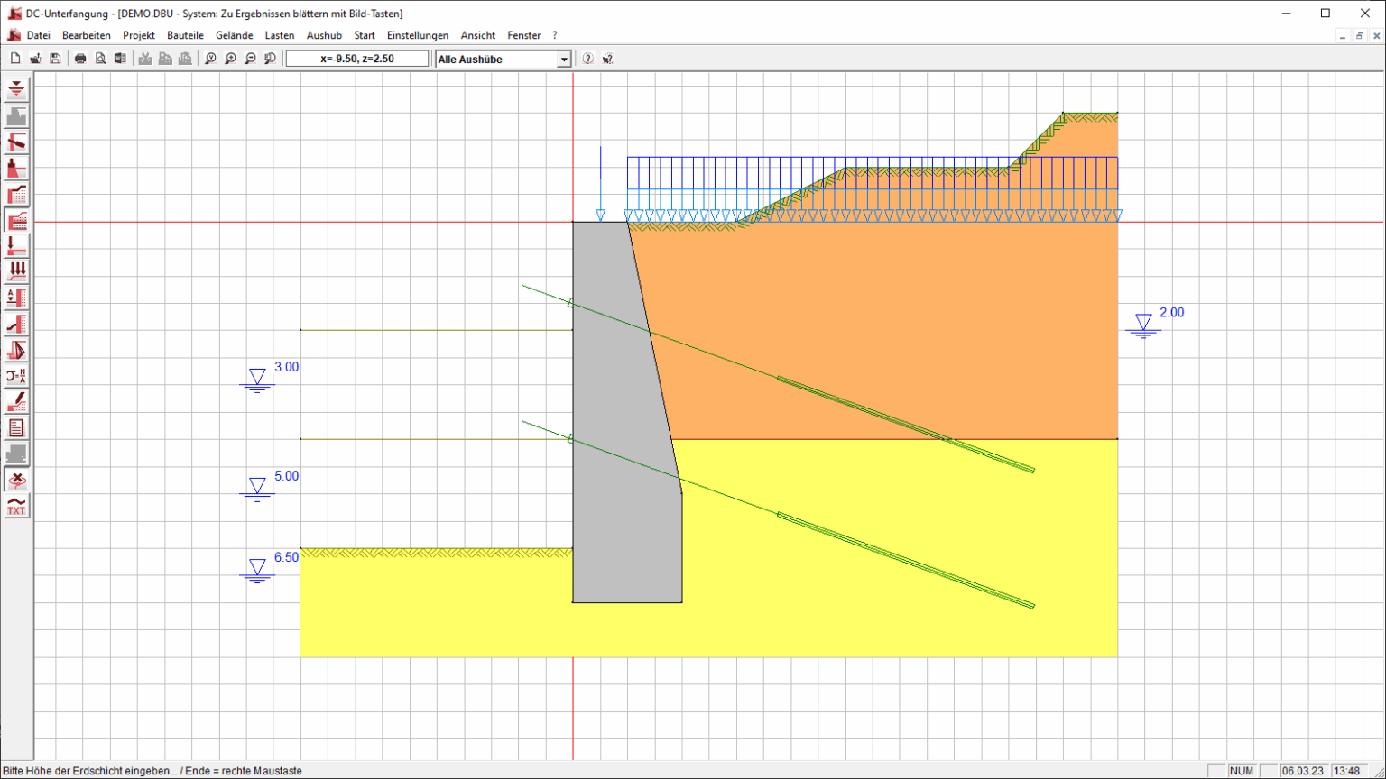 Building Underpinning & Gravity Wall | FRILO