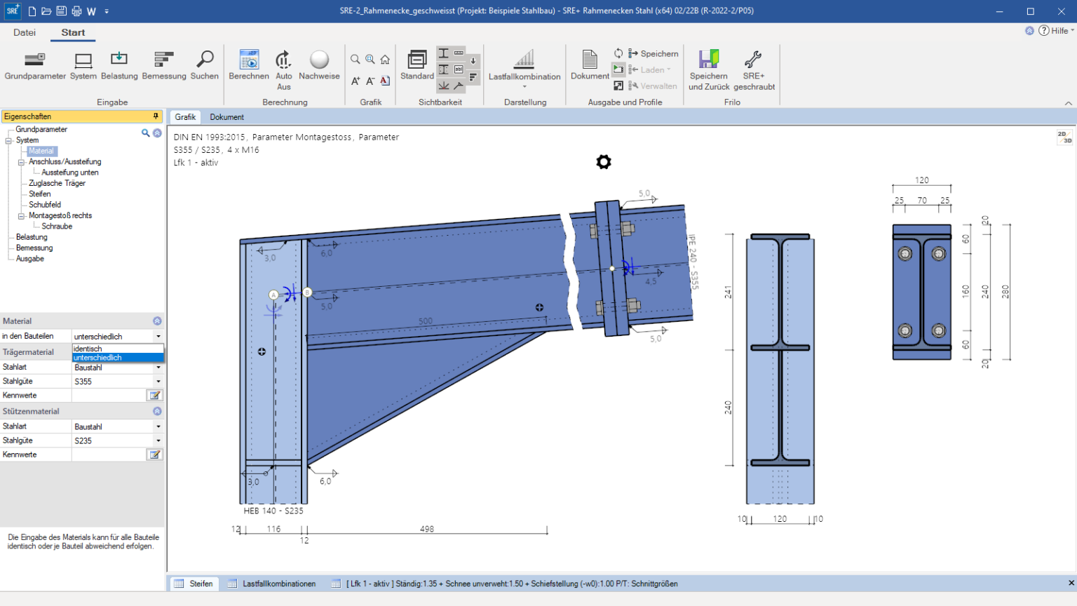 Geschweißte Rahmenecke SRE-2 I FRILO