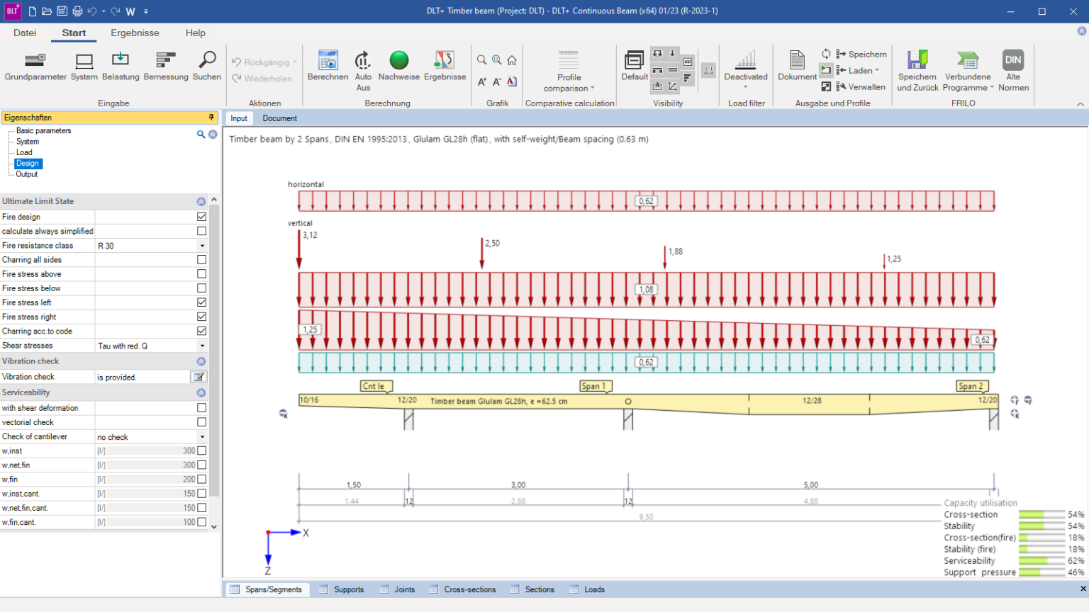 Continuous Beam I FRILO