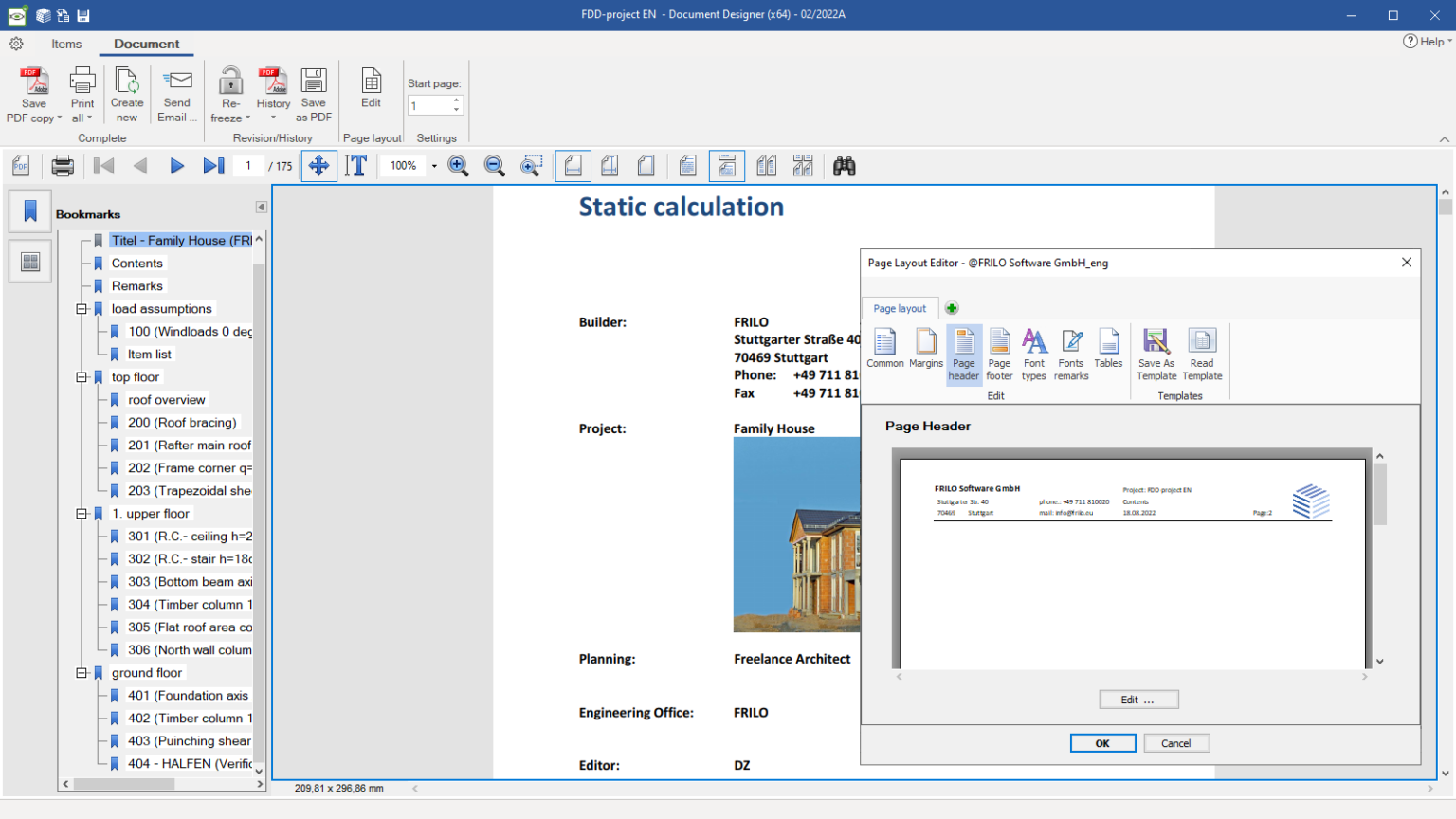 Document Designer I FRILO