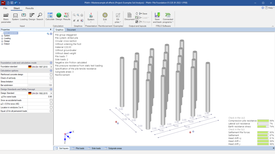 Pile Foundation I FRILO
