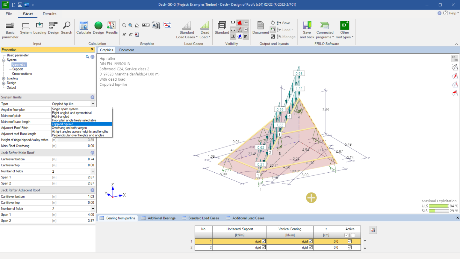 Hip-/Valley Rafter DGK+ I FRILO