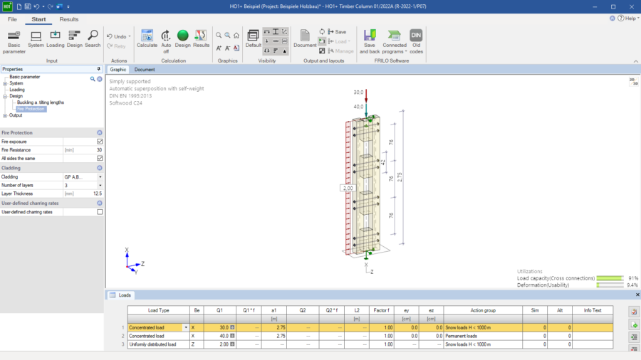 Analysis and design of columns | FRILO