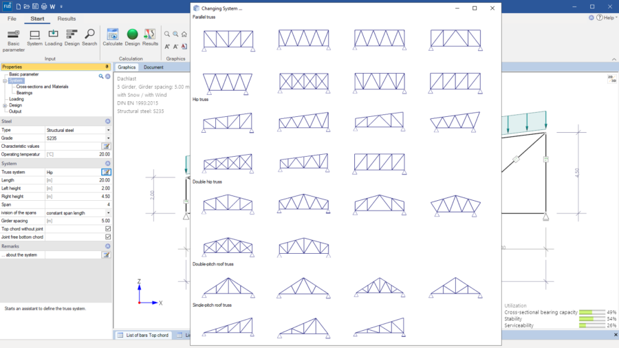 Trusses Steel I FRILO