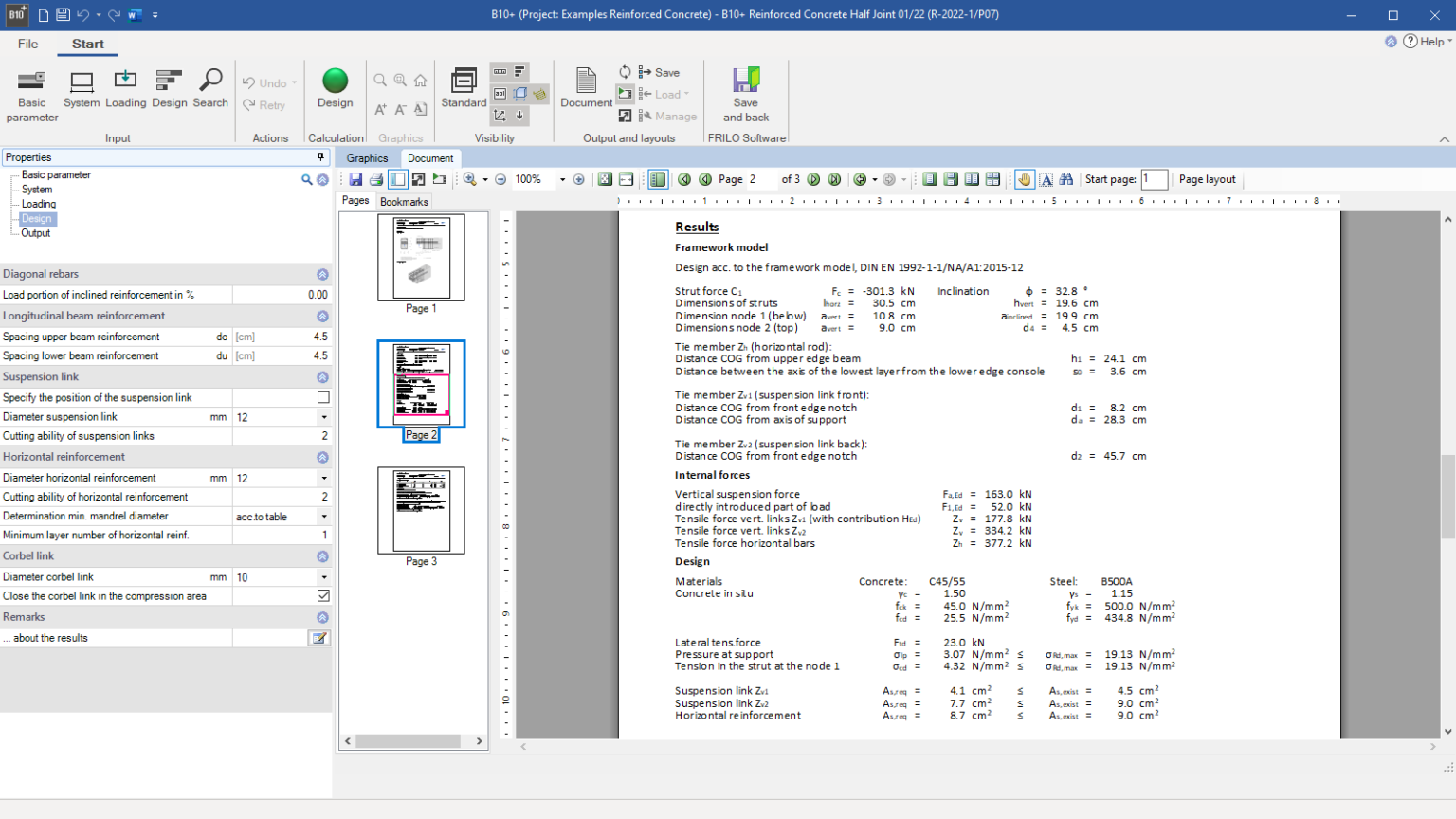 Reinforced Concrete Half Joint I FRILO