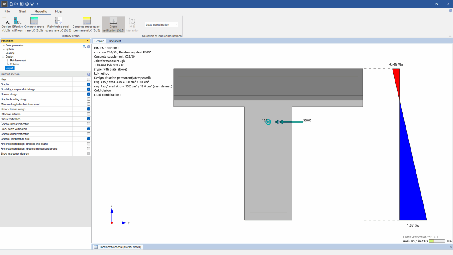 Verification of Reinforced Concrete Cross-Sections I FRILO